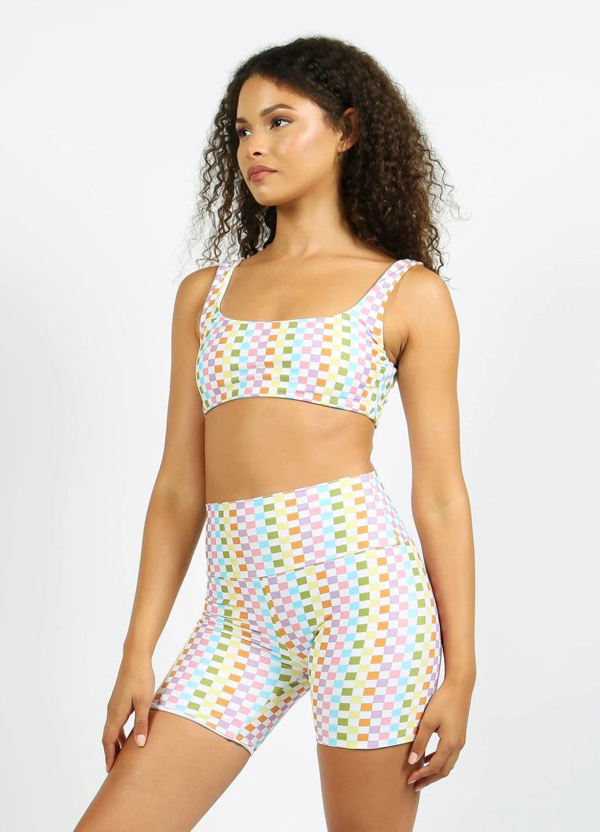 Nirvanic Jojo Top| Rainbow Check – Tropical Goddess